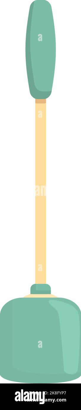 Scrub toilet brush icon cartoon vector. Clean bristle. Bath cleaner ...