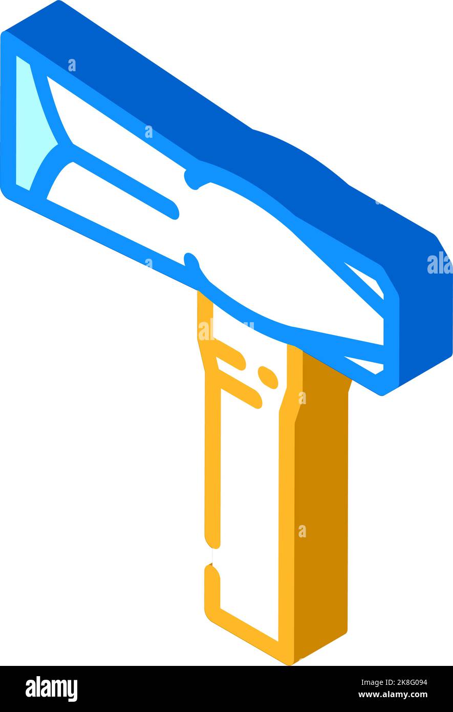 splitting maul hammer isometric icon vector illustration Stock Vector ...