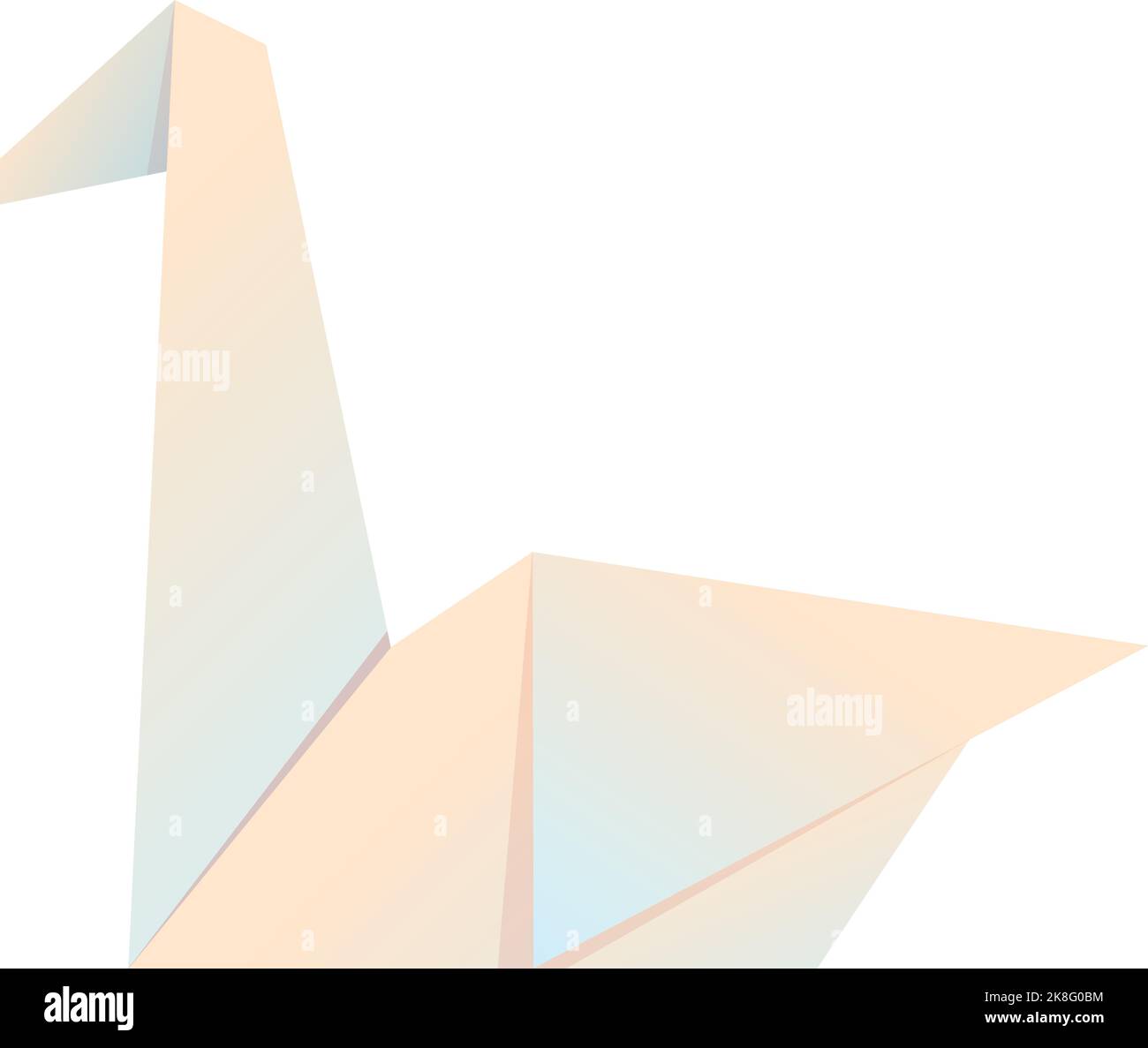 Lake swan paper icon cartoon vector. Bird animal. Cute nature Stock ...