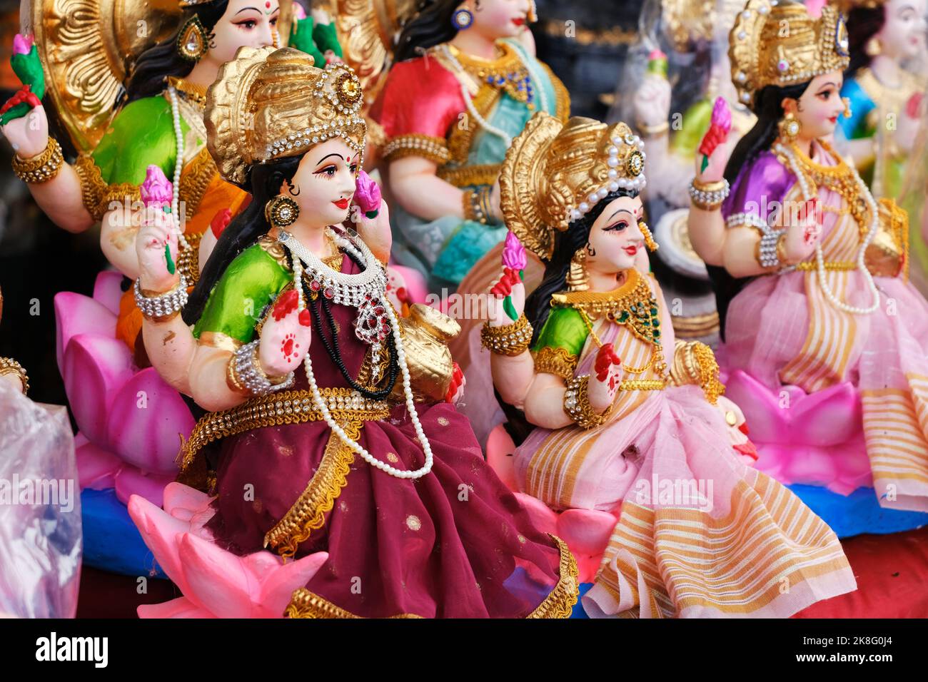 Hindu goddess lakshmi sculpture displayed hi-res stock photography and ...