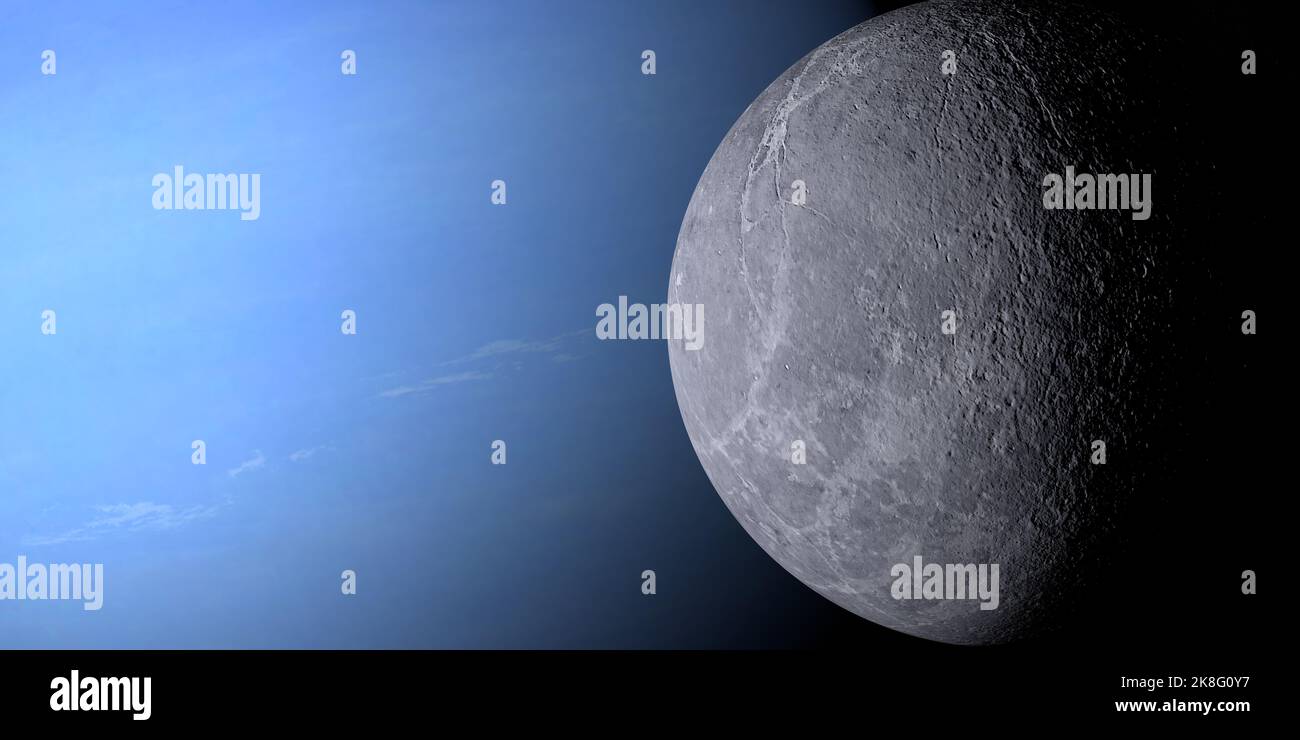 Dwarf Planet 90482 Orcus orbiting near Neptune planet Stock Photo - Alamy