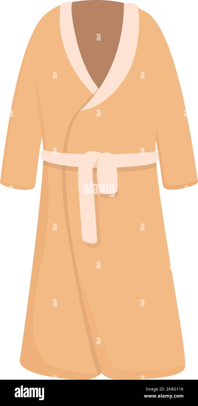 Bathroom robe icon cartoon vector. Fabric cloth. Bath clean Stock ...