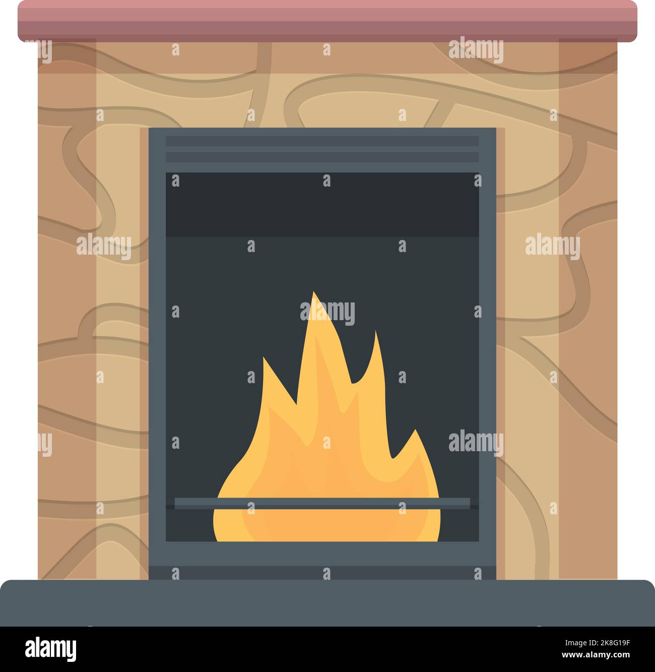 Wood stove bakery Stock Vector Images - Alamy