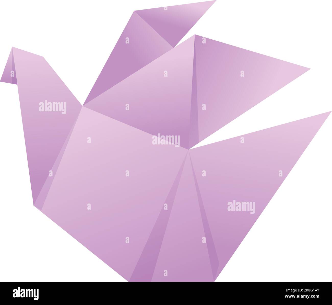 Origami pigeon icon cartoon vector. Paper bird. Art geometric Stock ...