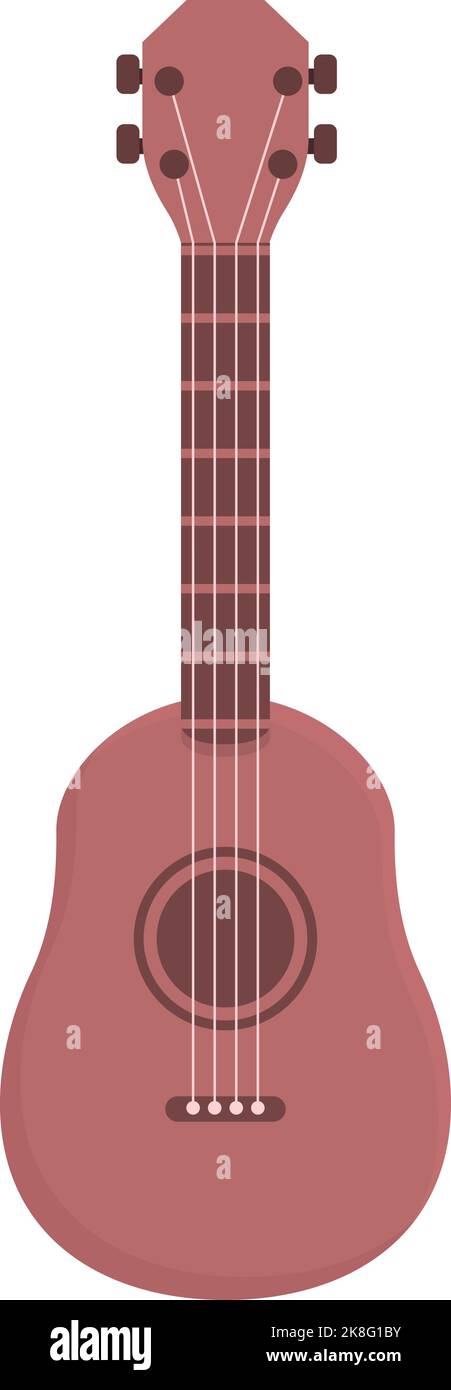 Cute ukulele icon cartoon vector. Acoustic art. Beach style Stock ...