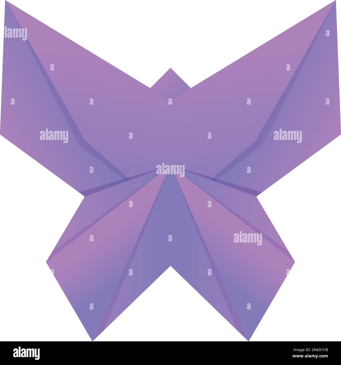 Origami butterfly icon cartoon vector. Paper insect. Art polygon Stock ...