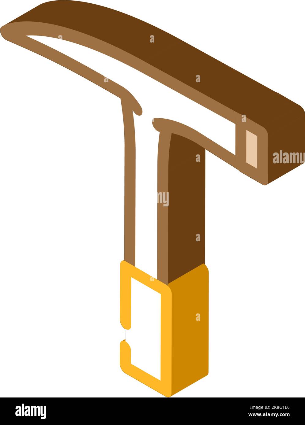 prospectors hammer isometric icon vector illustration Stock Vector ...