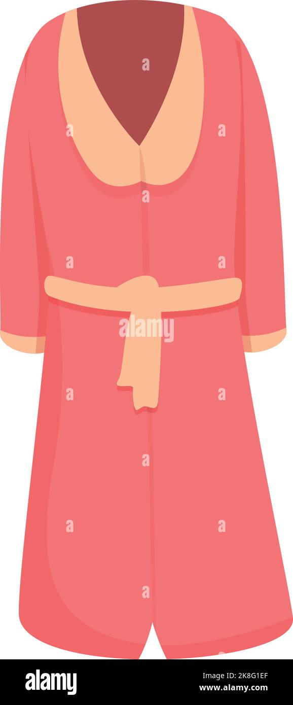Hotel robe icon cartoon vector. Fabric cloth. Bathroom object Stock ...