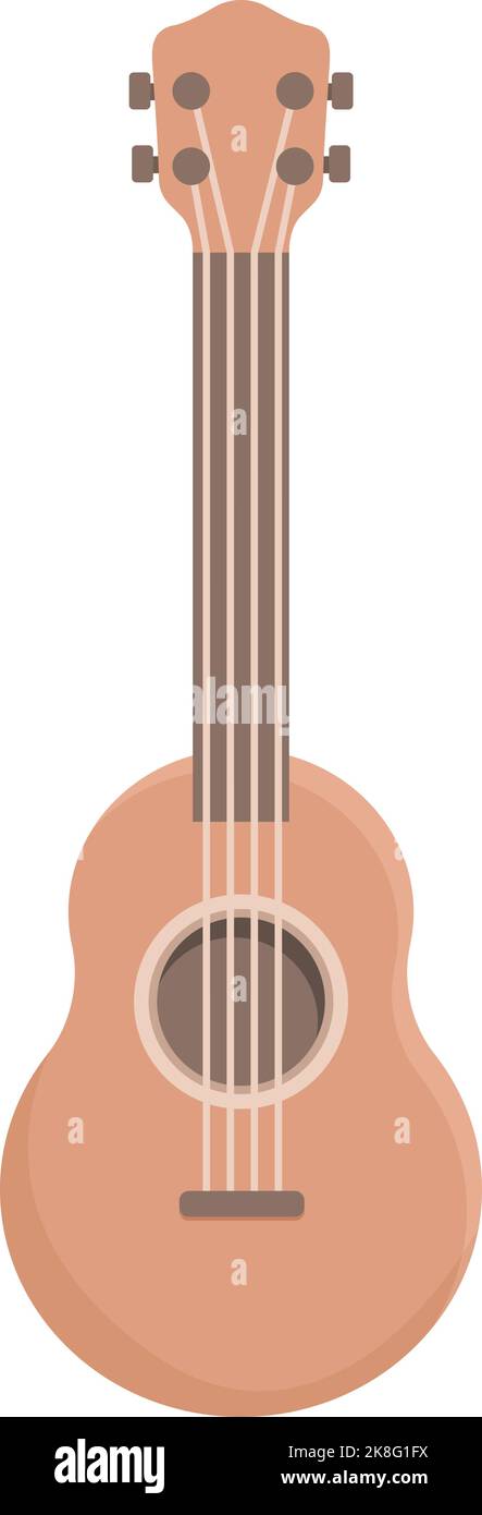 Jazz ukulele icon cartoon vector. Acoustic art. Beach style Stock ...