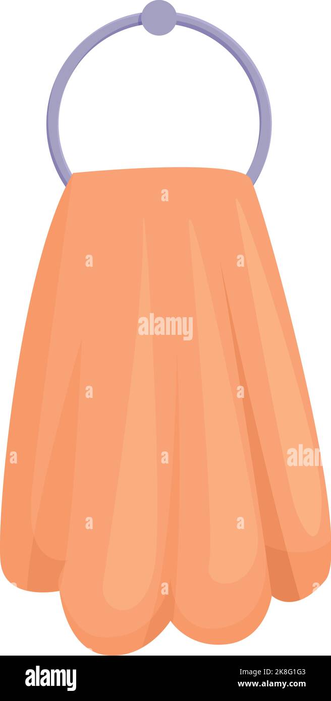 Circle towel icon cartoon vector. Hand bath. Roll spa Stock Vector ...