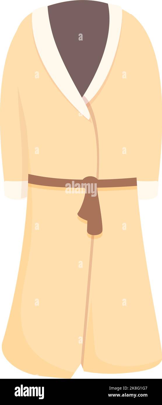 Wet robe icon cartoon vector. Clean spa. Fabric towel Stock Vector ...