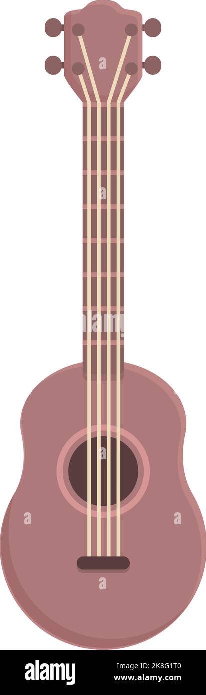 Vintage ukulele icon cartoon vector. Hawaii guitar. Acoustic instrument ...