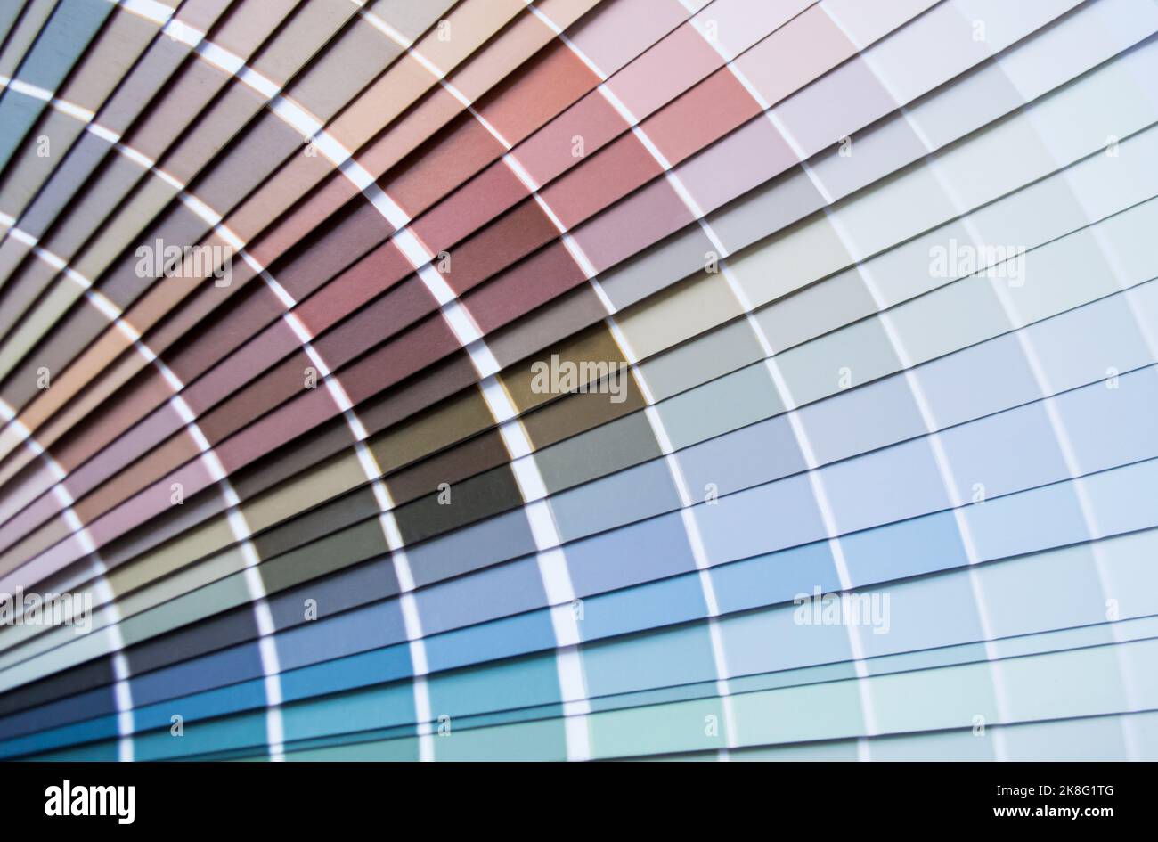Paint samples colors swatch, interior design. Abstract background, copy ...
