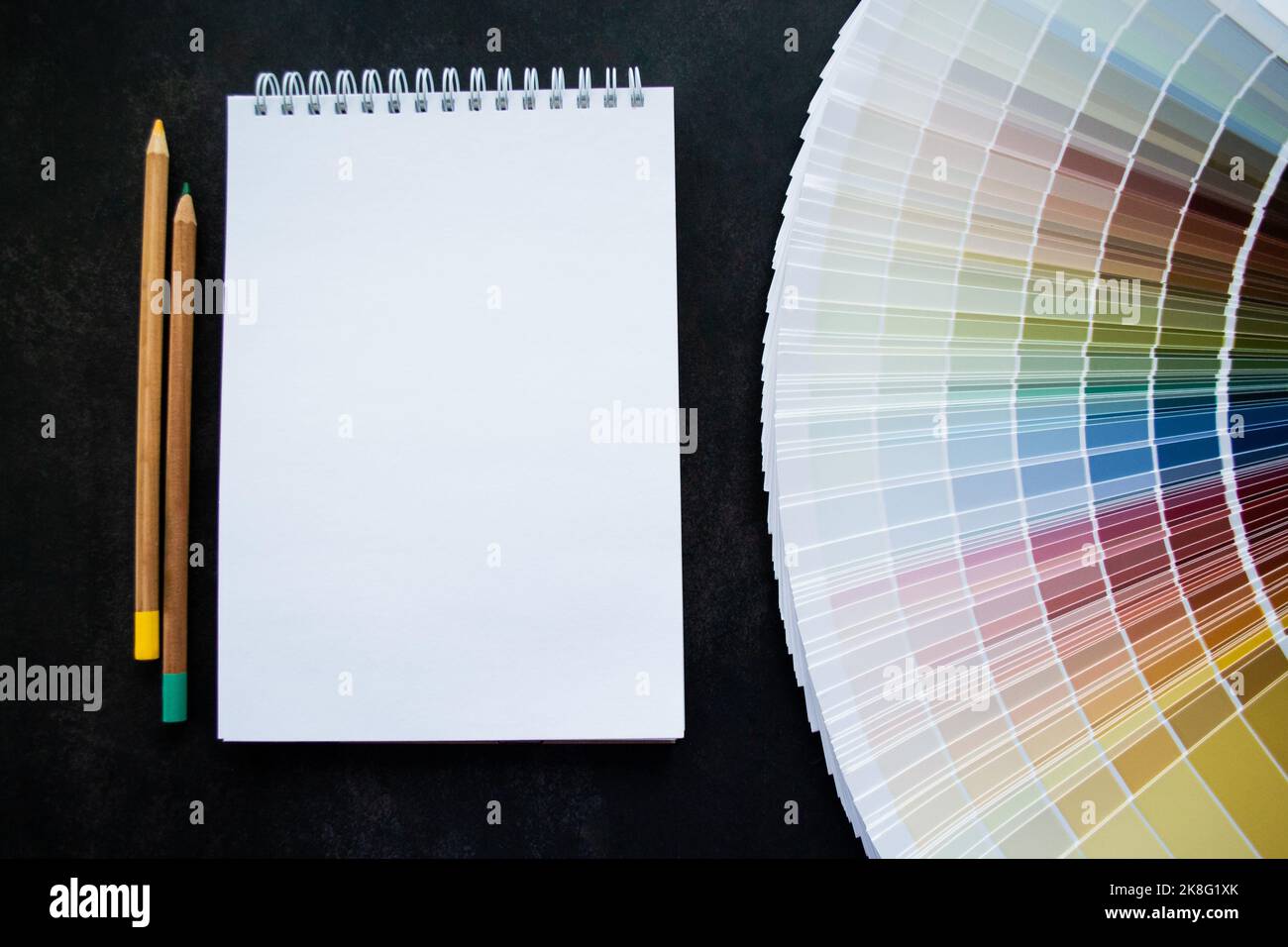 Fan paint samples interior design painting. Multicolored natural colors ...