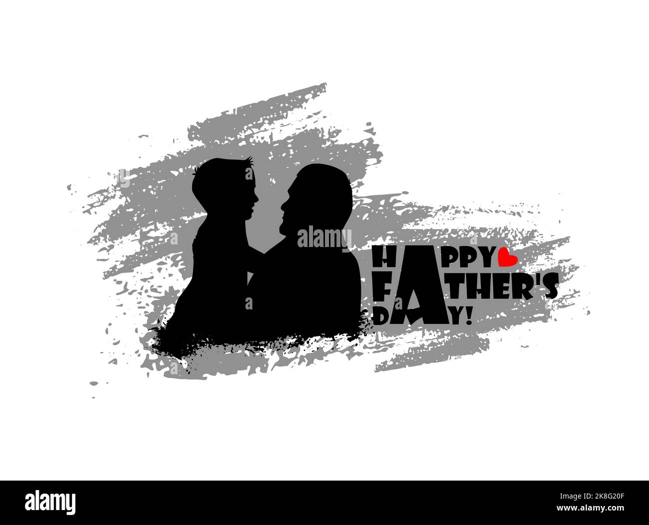 Father and son hugging - Happy father's day - isolated vector ...