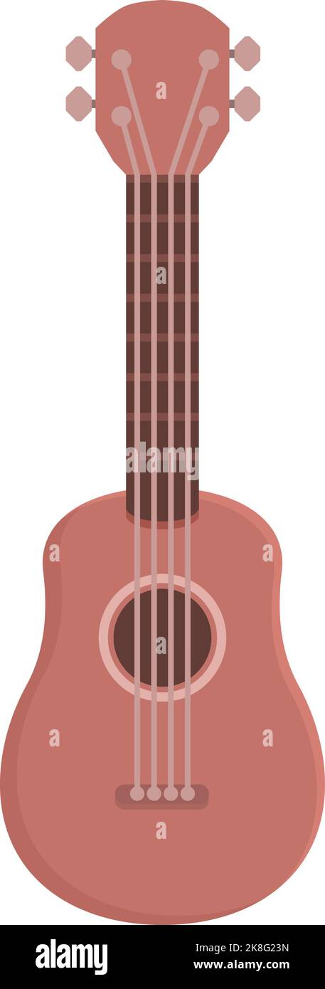 Acoustic ukulele icon cartoon vector. Cute guitar. Beach instrument ...