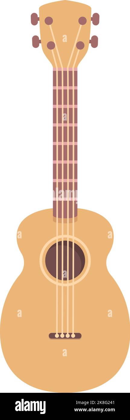Mexican ukulele icon cartoon vector. Kawaii guitar. Acoustic ukulele ...