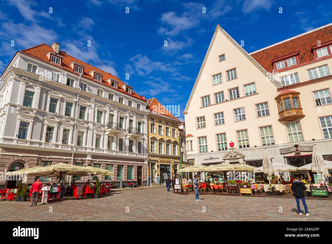 Town Hall Square, Tallinn, Estonia, Europe Stock Photo - Alamy