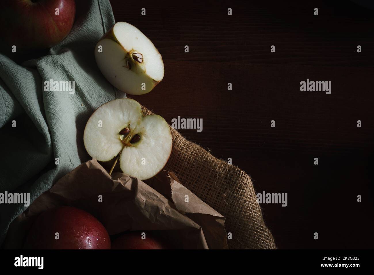 Mini Apple Pie Tarts in dark style food image Stock Photo - Alamy