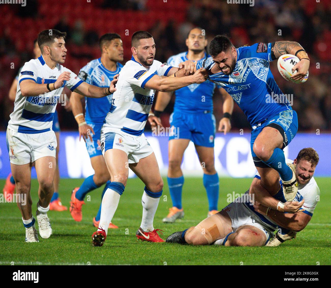 Doncaster, England - 23rd October 2022 - Rugby League World Cup Samoa ...