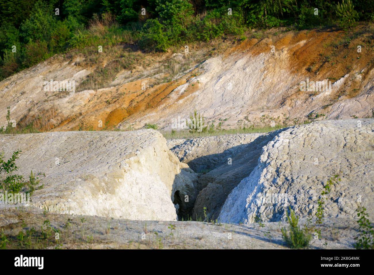 An airy breathtaking view of a picturesque valley with a beautiful ...