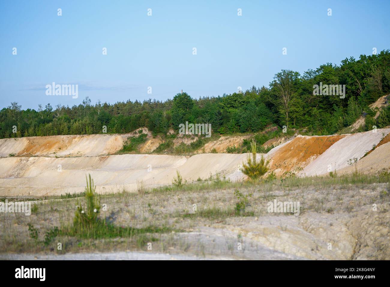 An airy breathtaking view of a picturesque valley with a beautiful ...