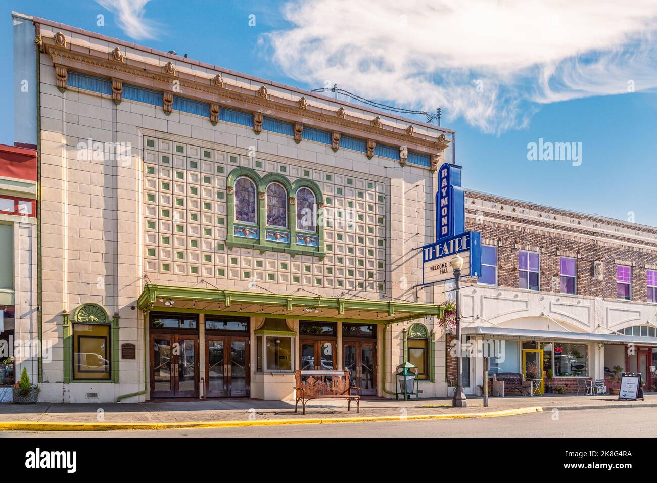 Raymond, WA. USA -10-18-2022: Historic Theatre Building Stock Photo - Alamy