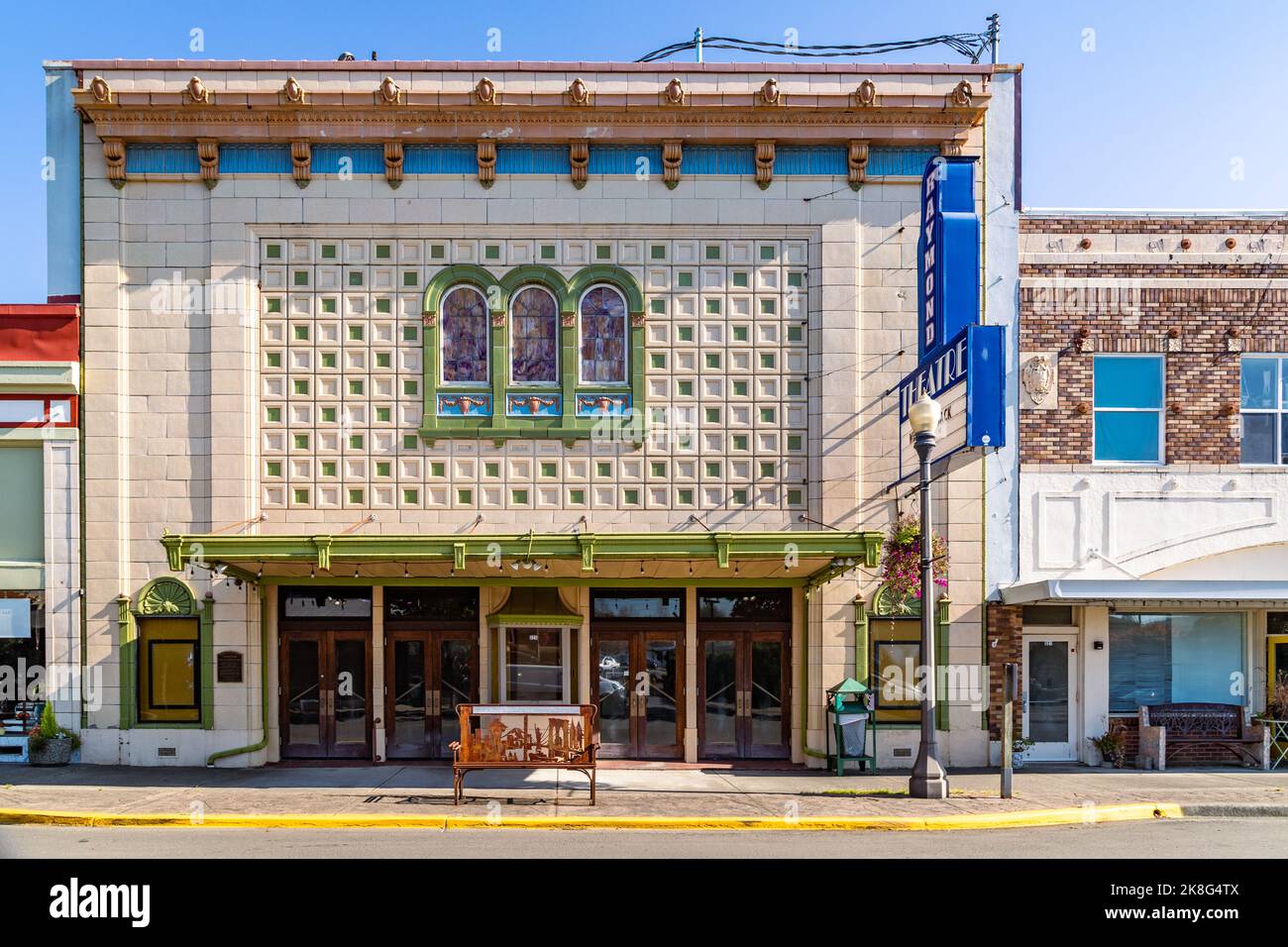 Raymond, WA. USA -10-18-2022: Historic Theatre Building Stock Photo - Alamy
