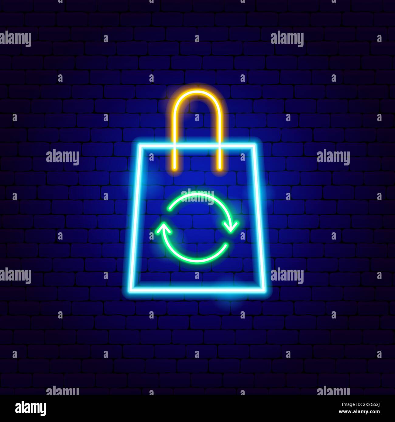 Package Recycling Neon Sign Stock Vector Image & Art - Alamy