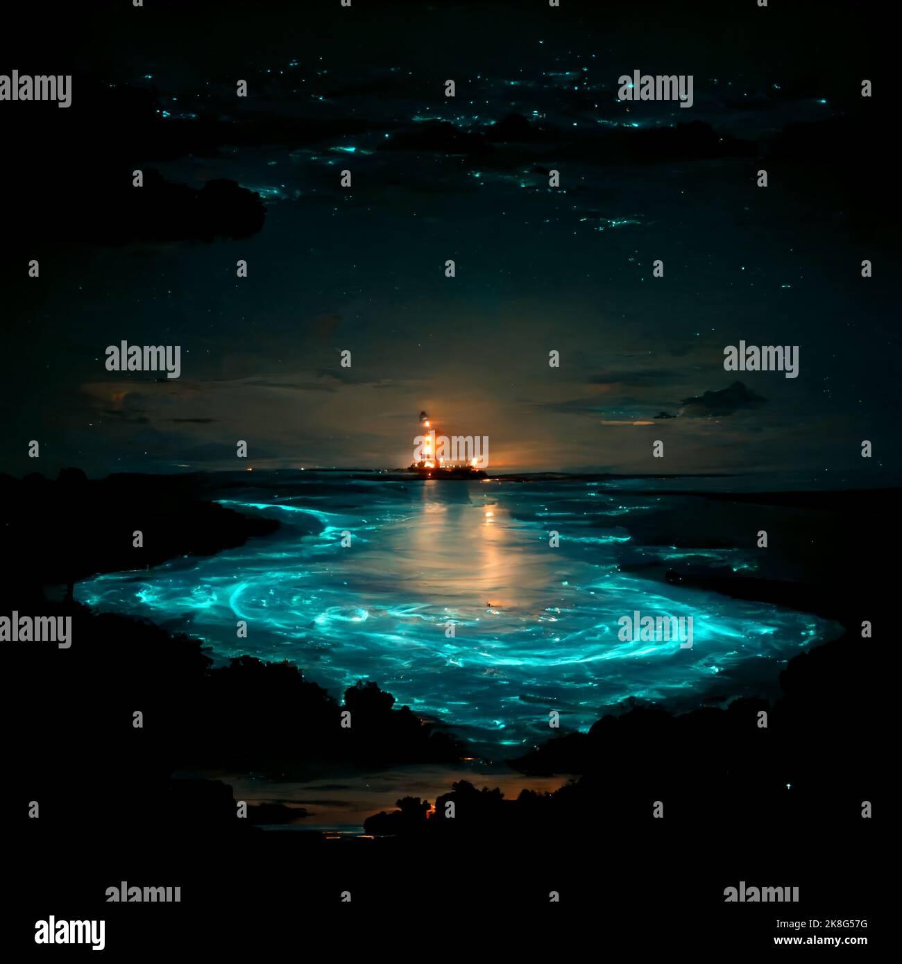 Bioluminescent plankton hi-res stock photography and images - Alamy