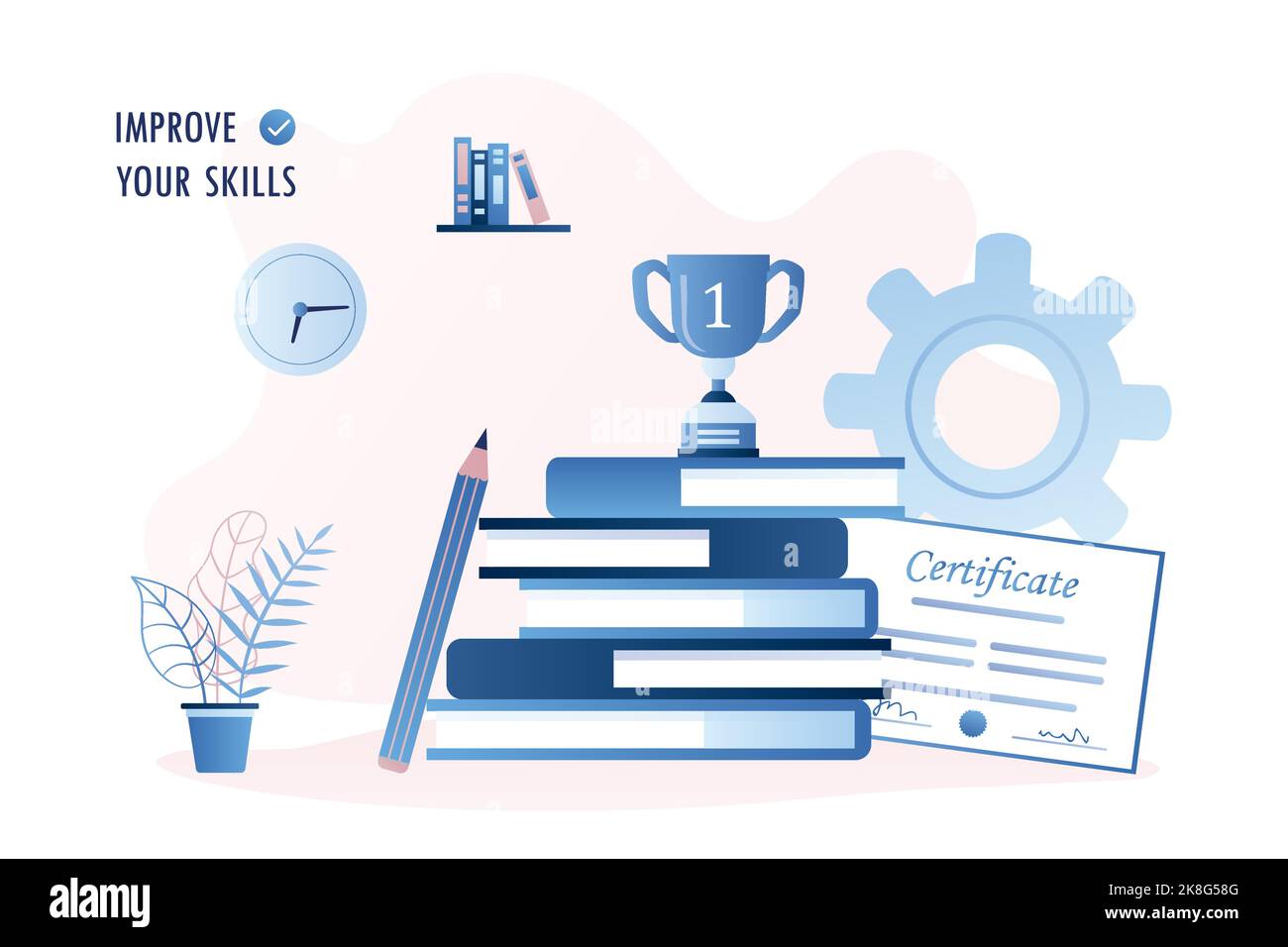 Books career certificate Cut Out Stock Images & Pictures - Alamy