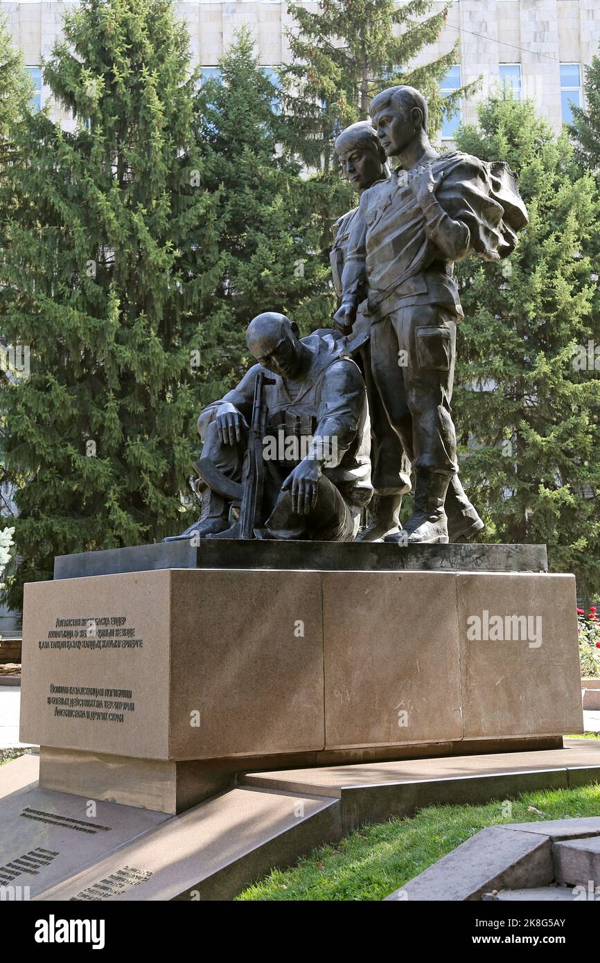 Monument to Kazakhs who died in the Afghan War, Panfilov Park, Gogol ...
