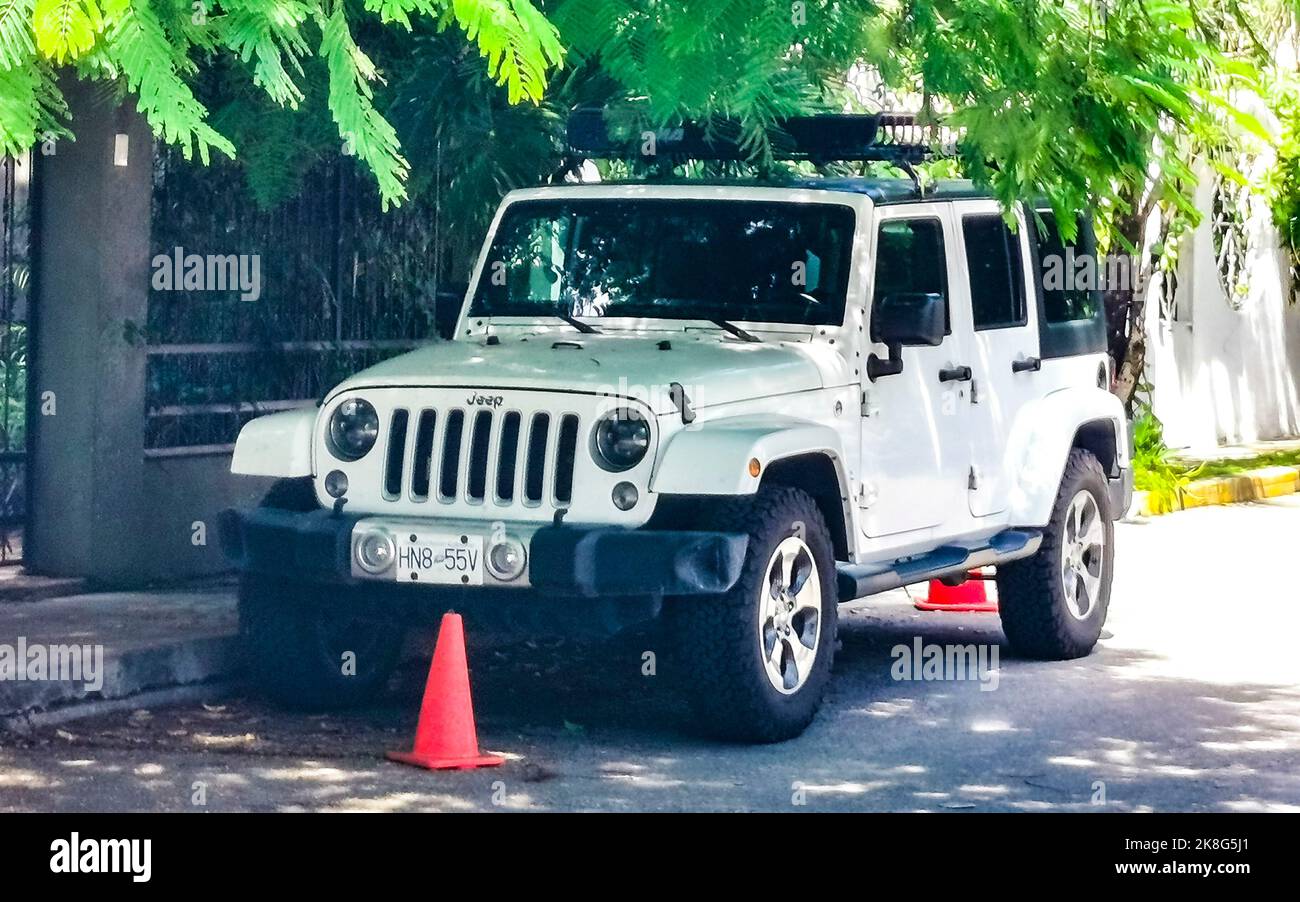 Various Mexican pickup trucks cars 4x4 Off-road vehicles in Playa del ...