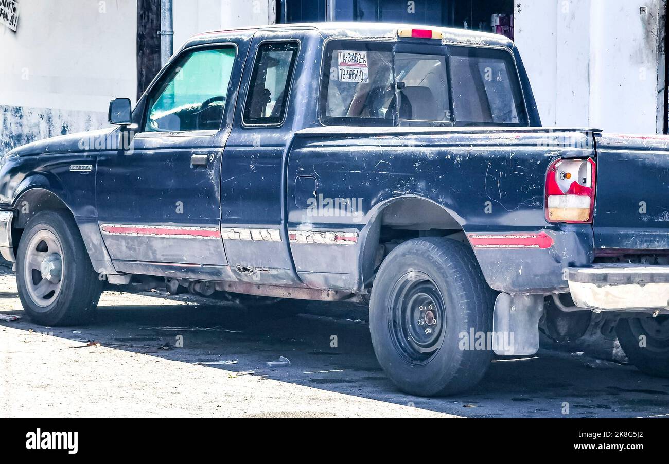 Various Mexican pickup trucks cars 4x4 Off-road vehicles in Playa del ...