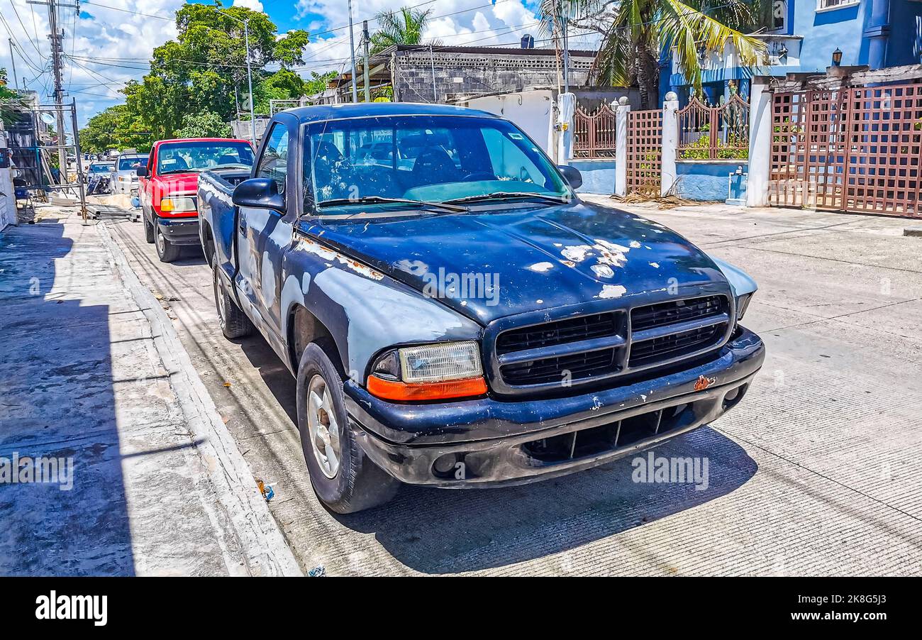 Various Mexican pickup trucks cars 4x4 Off-road vehicles in Playa del ...