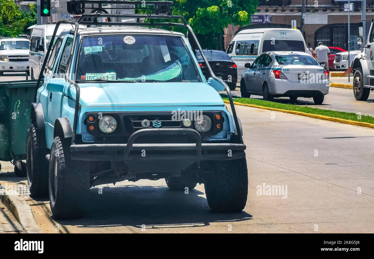 Various Mexican pickup trucks cars 4x4 Off-road vehicles in Playa del ...