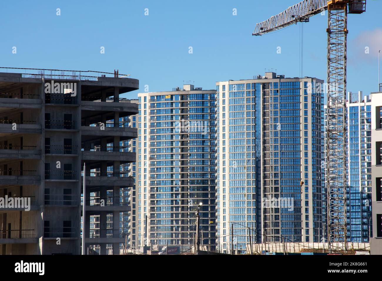 Belarus, Minsk - 20 october, 2022: Construction site minsk world close ...