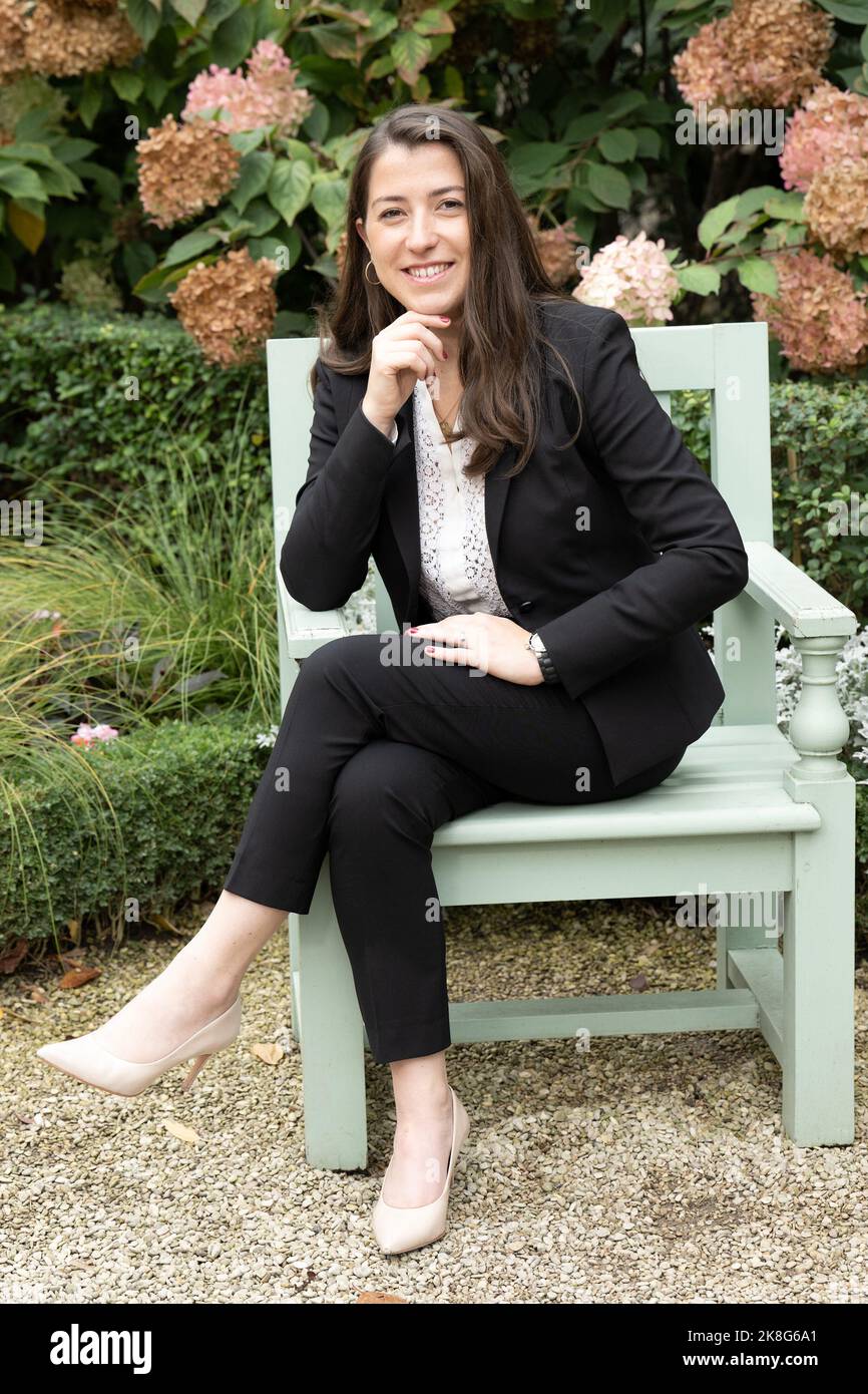 Deputy of the group MODEM et Independants , Louise Morel poses during a session photo in the ...