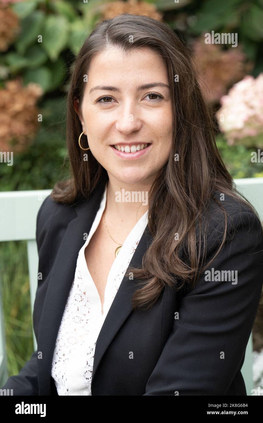 Deputy of the group MODEM et Independants , Louise Morel poses during a session photo in the ...