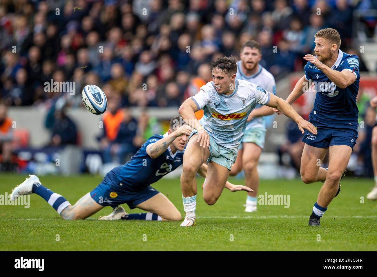 AJ Bell Stadium, Sale, UK. 23rd October 2022 ; AJ Bell Stadium, Sale ...