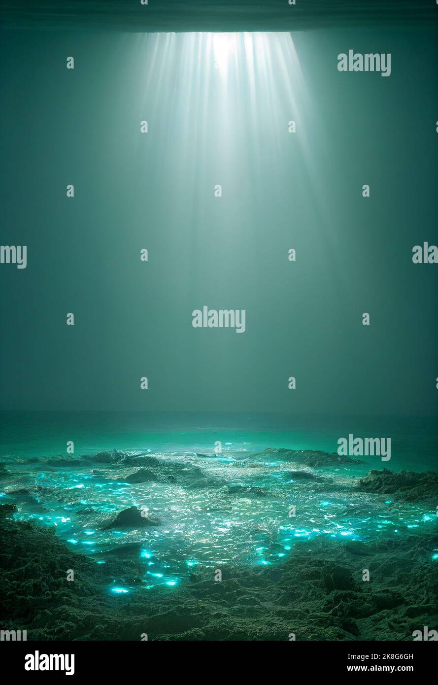 Bioluminescent plankton in water hi-res stock photography and images ...
