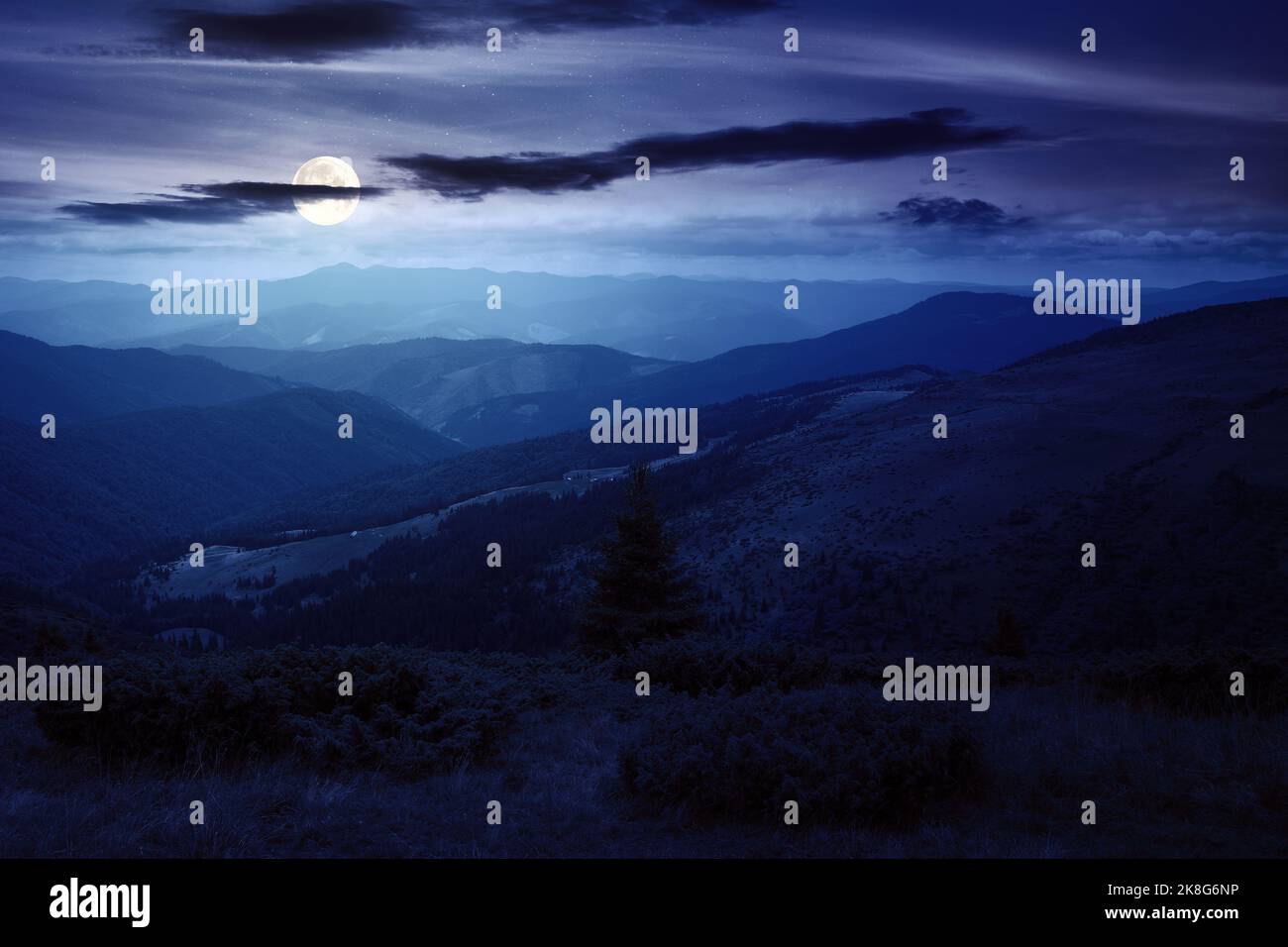 Mountain night view hi-res stock photography and images - Alamy