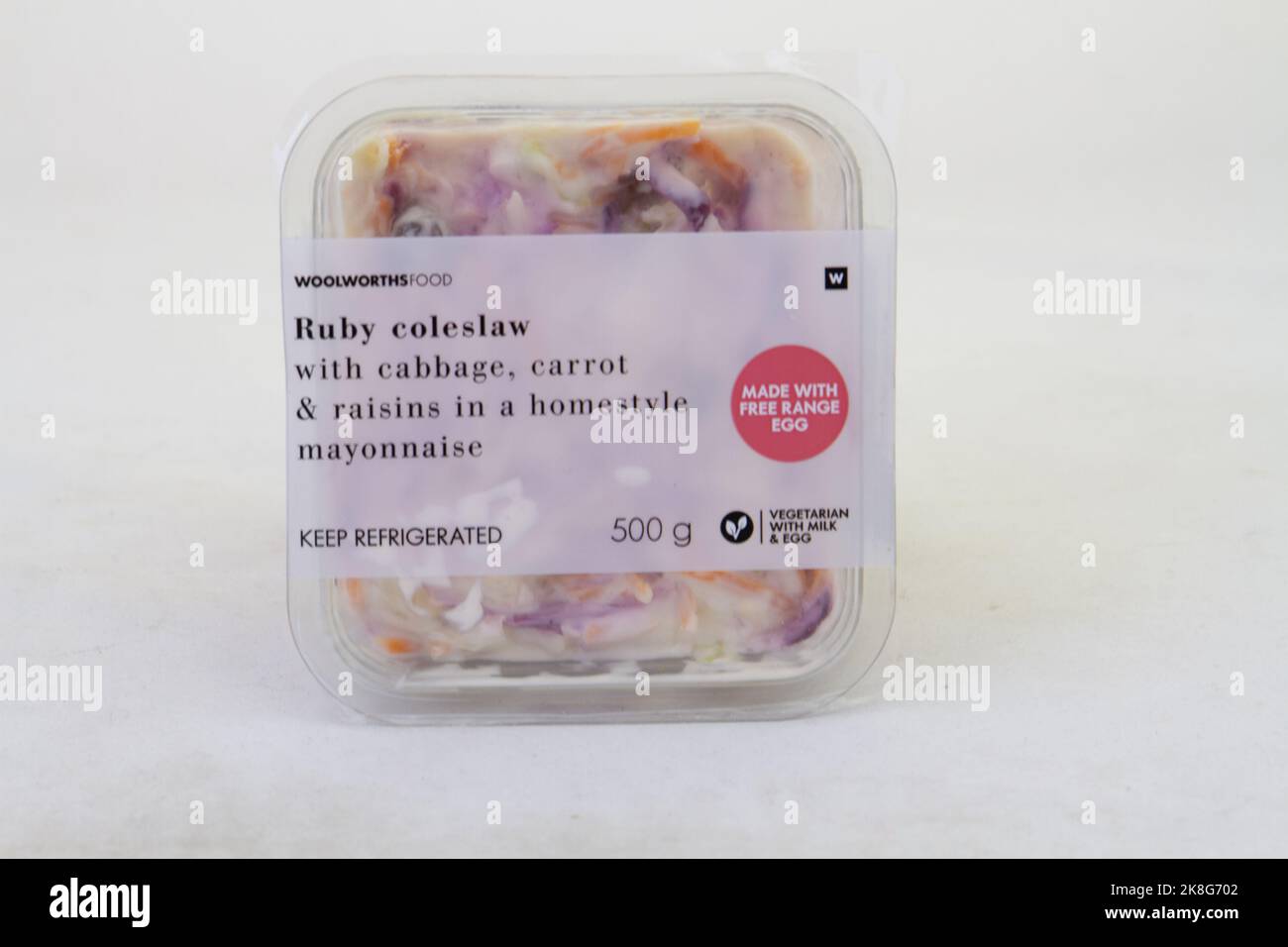 Johannesburg, South Africa - a tub of ruby coleslaw from Woolworths ...