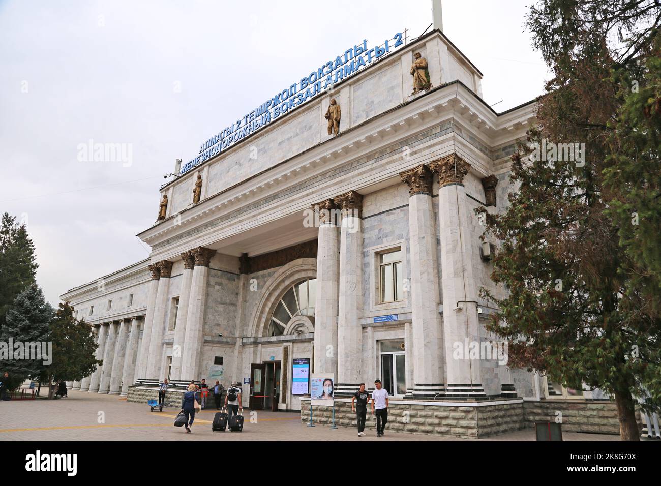 Almaty-2 Railway Station entrance, Almaty, Almaty Region, Kazakhstan ...