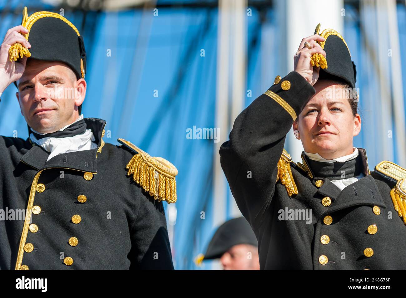 USS Constitution went underway from Charlestown Navy Yard for the 225th ...