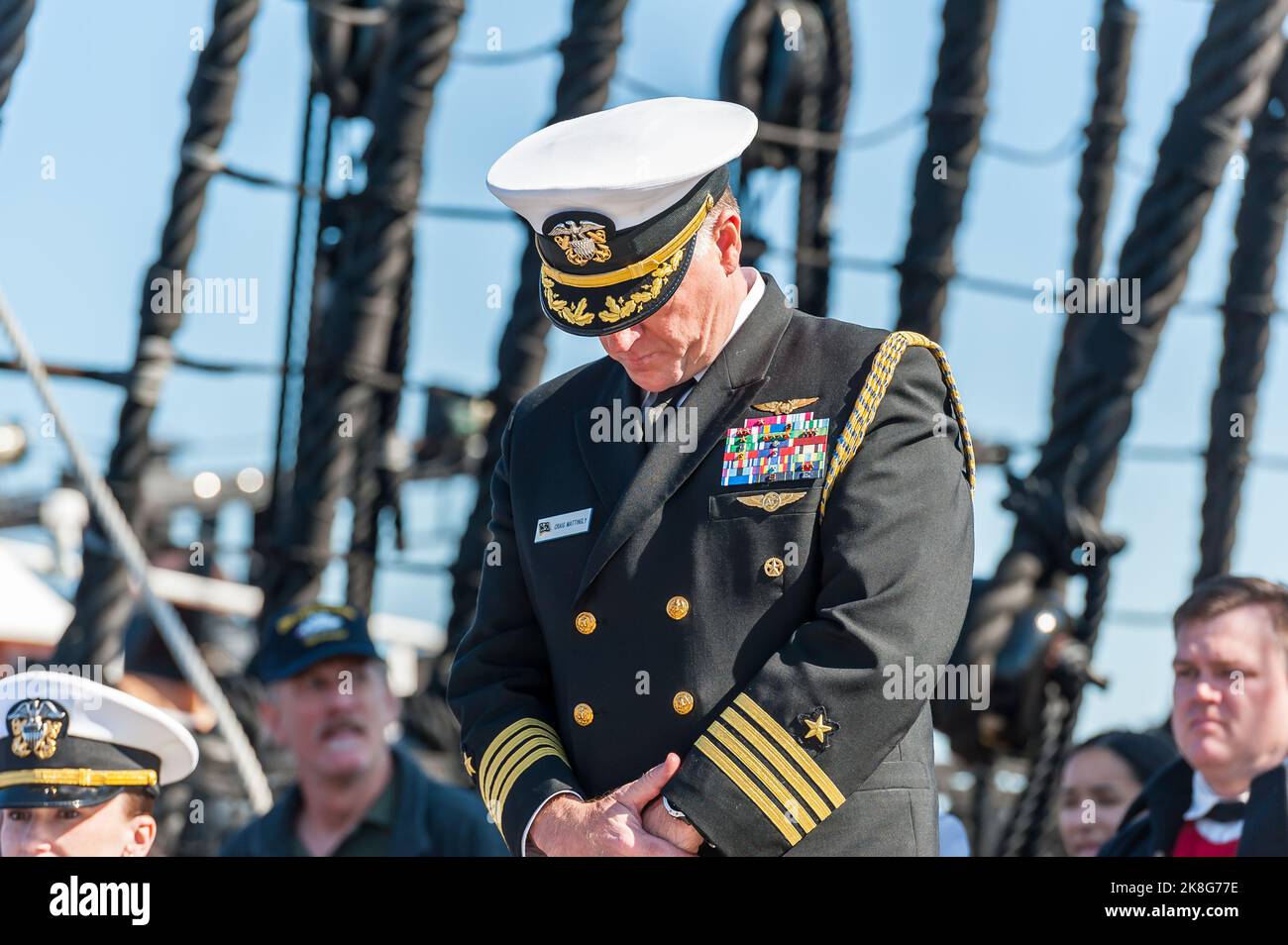 USS Constitution went underway from Charlestown Navy Yard for the 225th ...