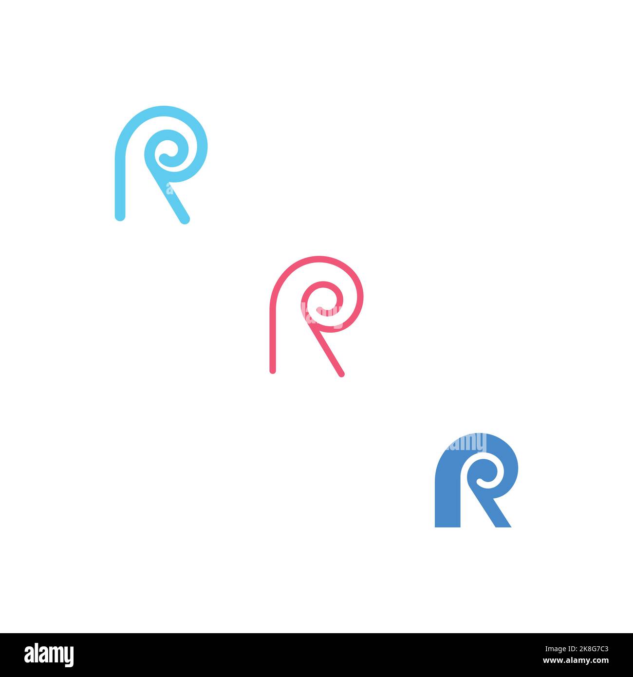 Alphabet letters Initials Monogram logo RR, R , R and P Stock Vector ...