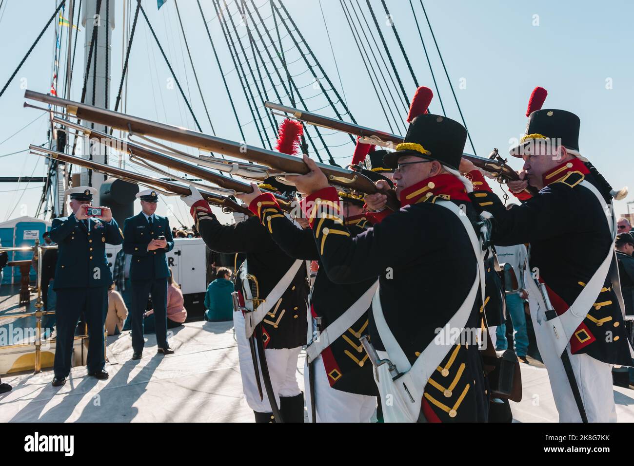 USS Constitution went underway from Charlestown Navy Yard for the 225th ...
