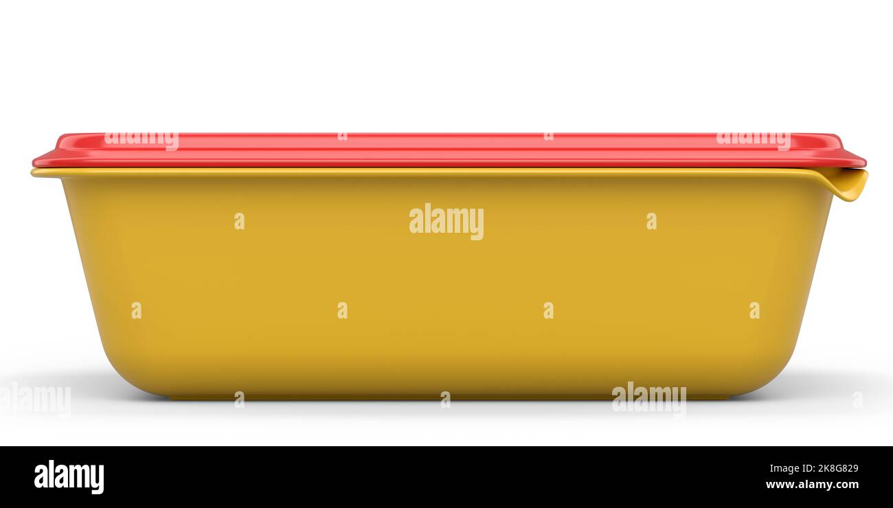 Plastic food container for storing dishes, product tray box isolated on ...