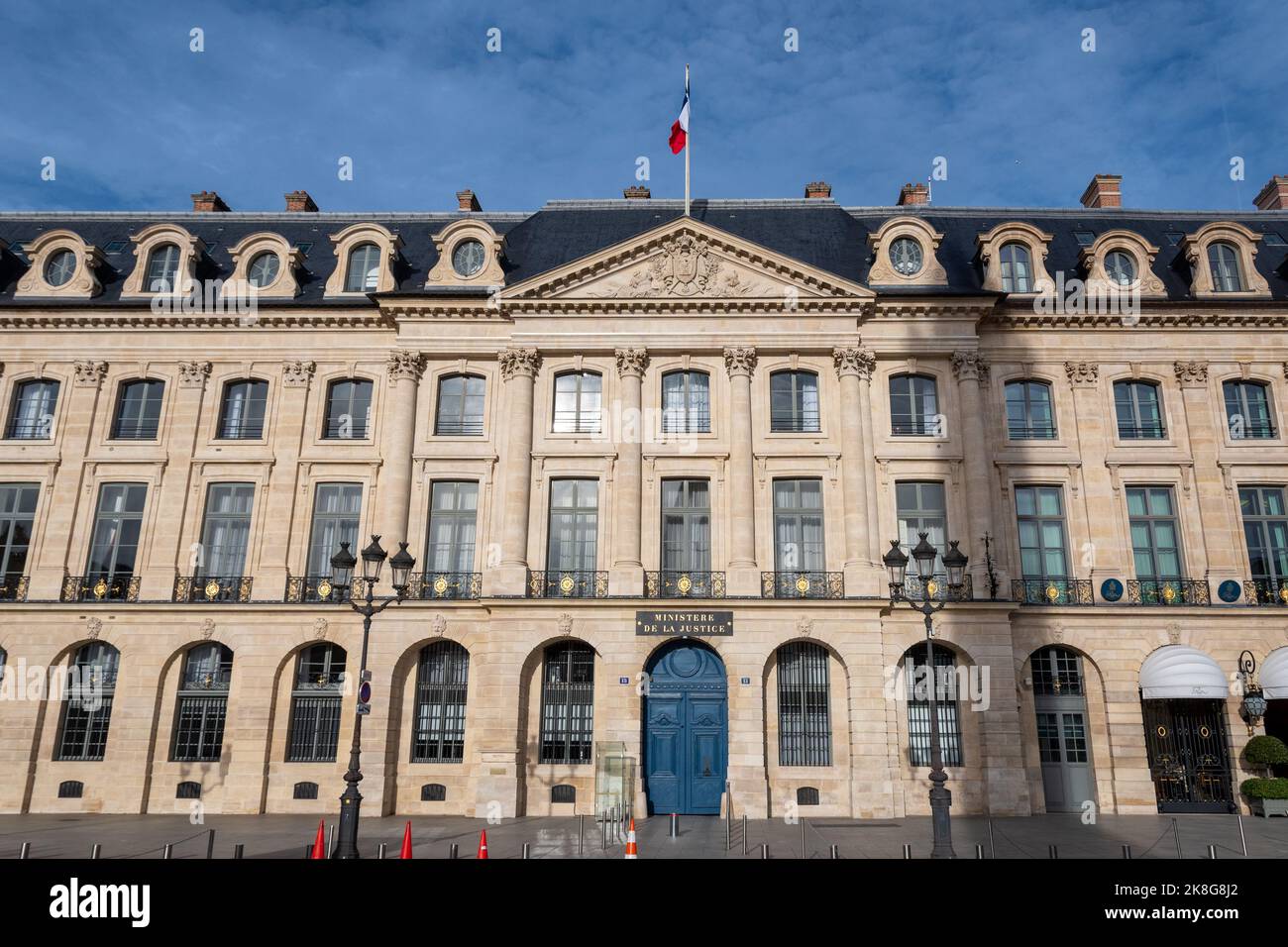 Exterior view of the French Ministry of Justice, also called ...